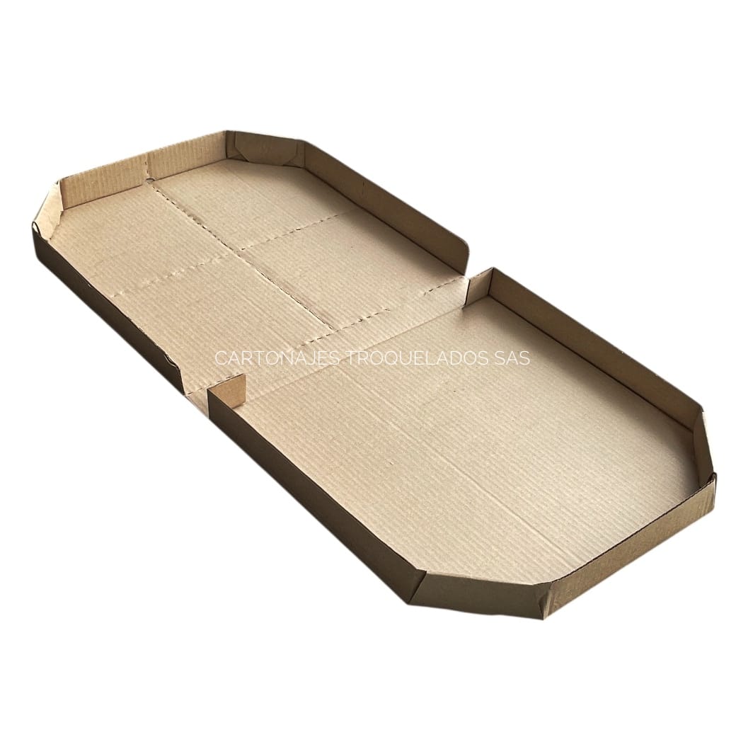 Caja para Pizza Familiar 45 x 45 sin Impresión - Cartonajes Troquelados SAS
